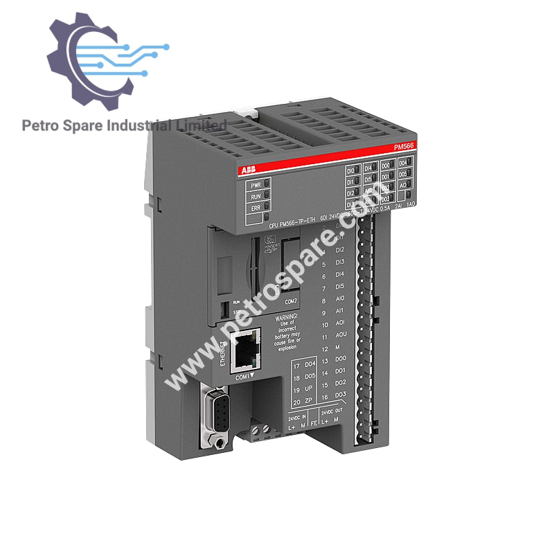 PM566-TP-ETH | ABB | AC500 Prog.Logic Controller 6DI/2AI/6DO-T/1AO